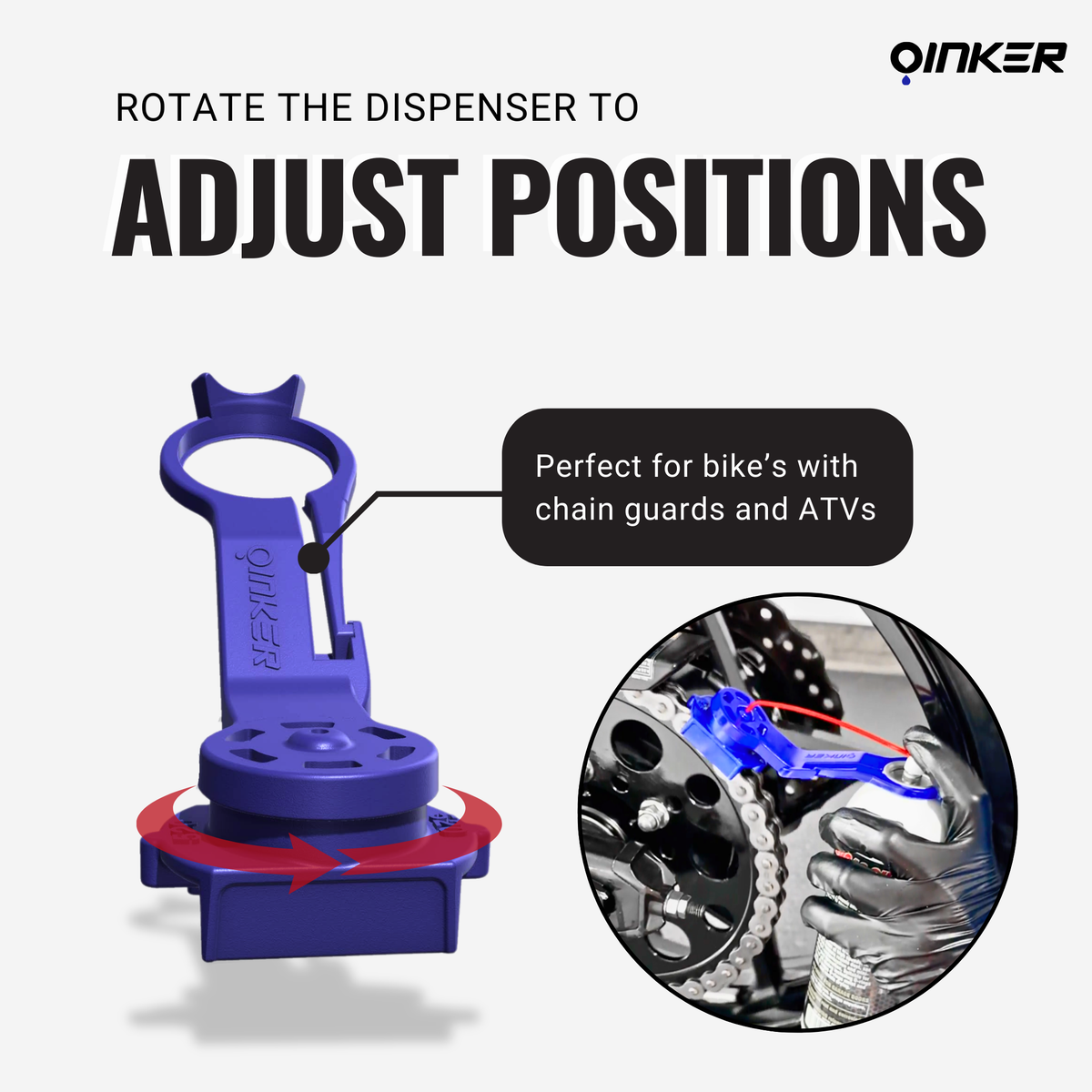 520 Chain Size - Oinker® Motorcycle Chain Oiler